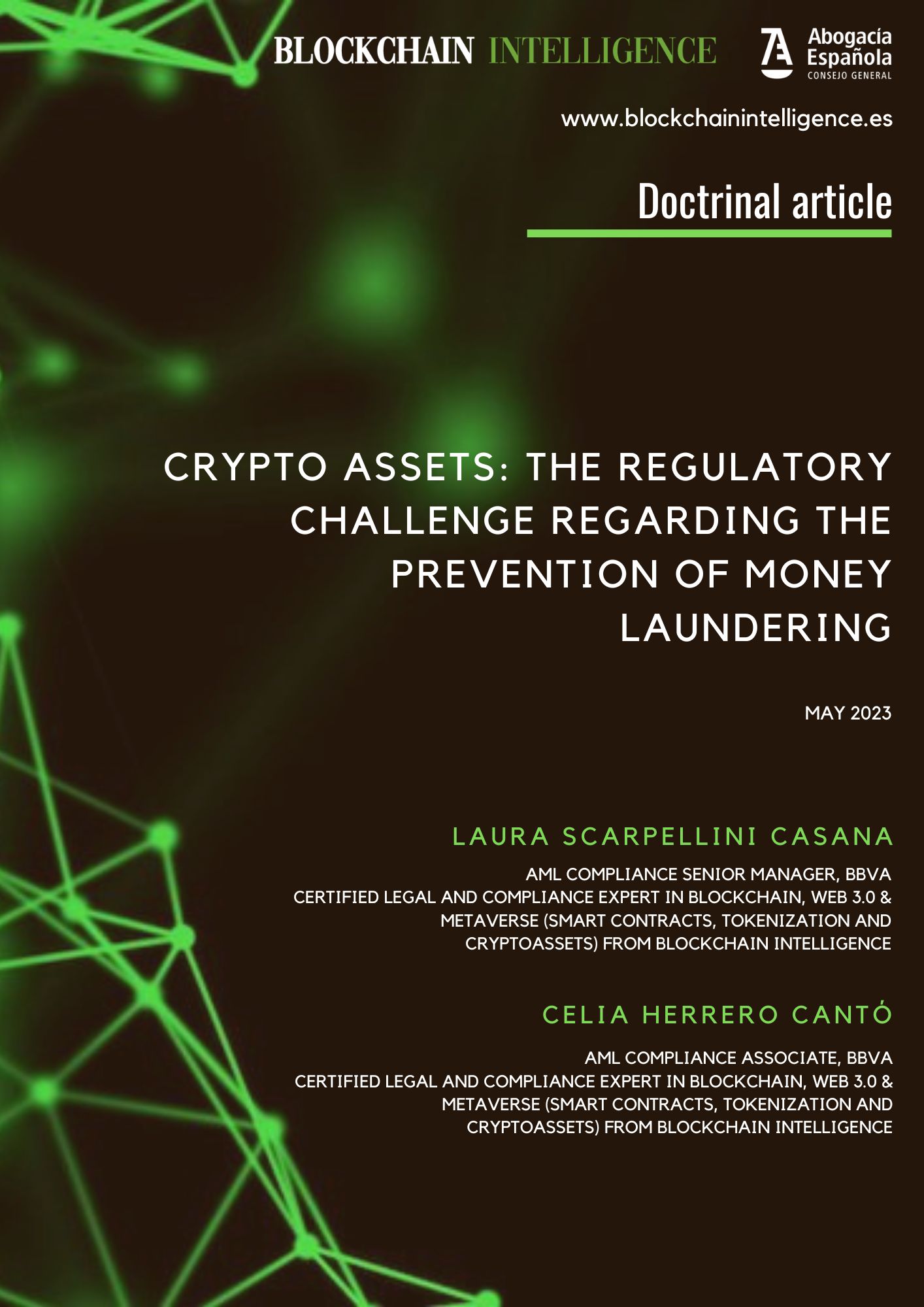 Cryptoassets: the regulatory challenge in terms of preventing money ...